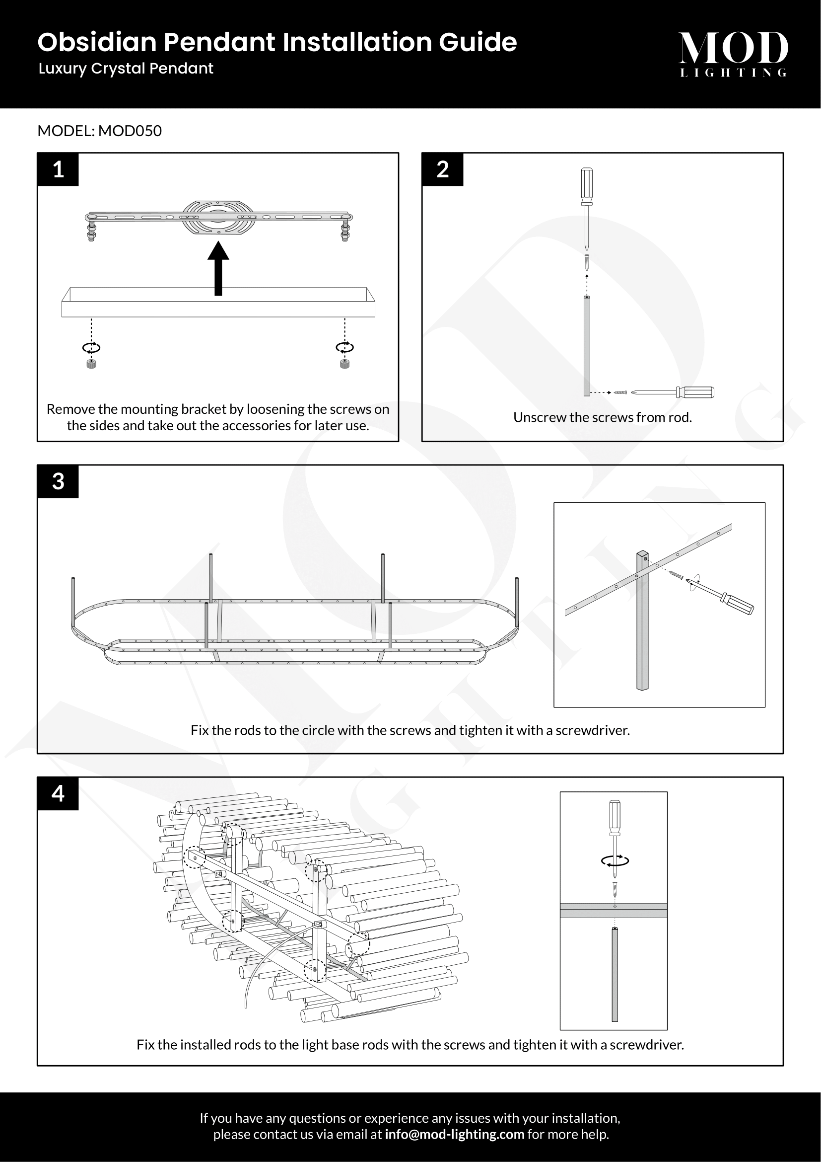 Obsidian Pendant Installation Guide